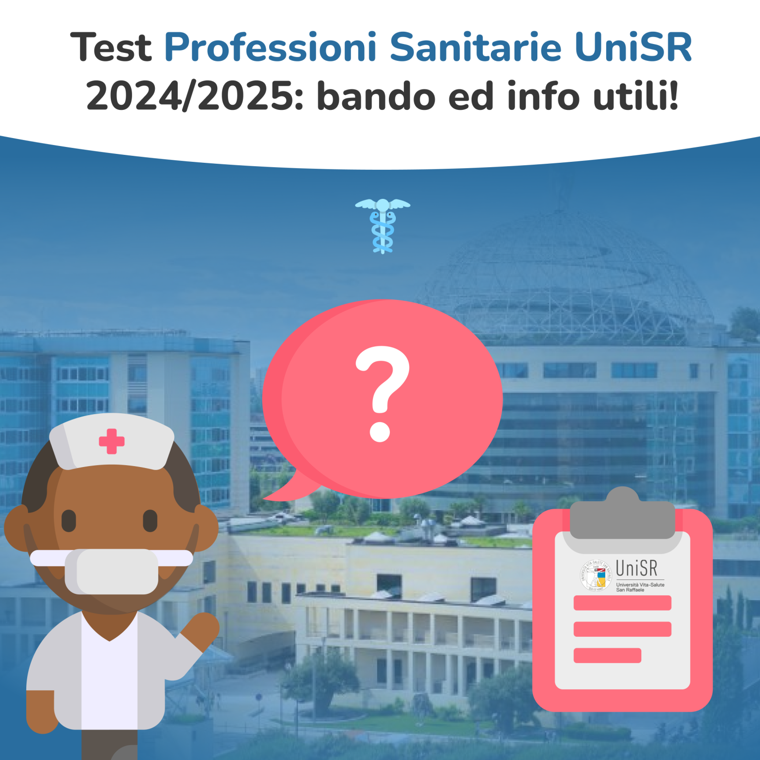 Test di Professioni Sanitarie UniSR 2024/2025: info e bando