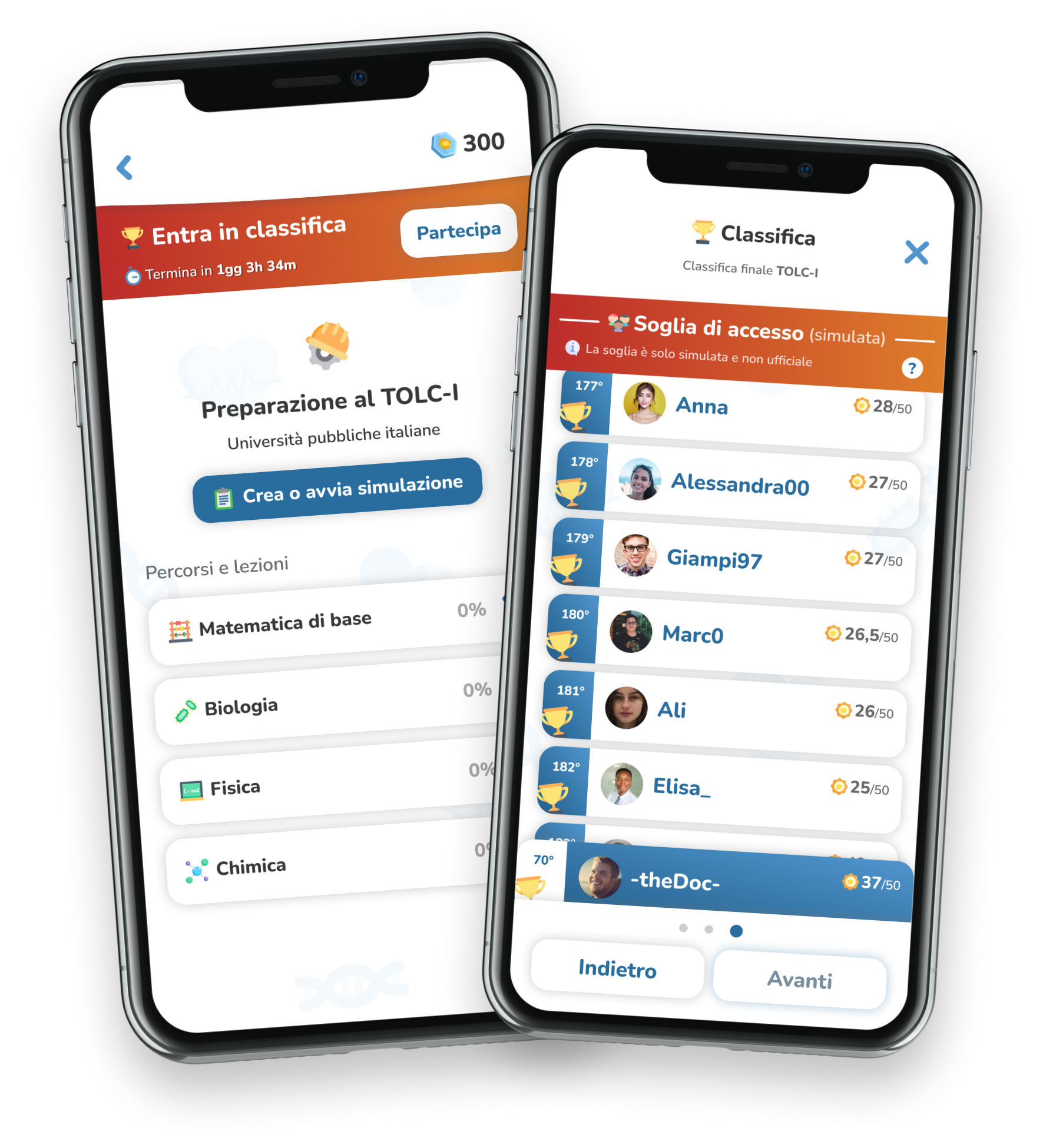Simulazione TOLC-I 100% gratis per il test di ingegneria